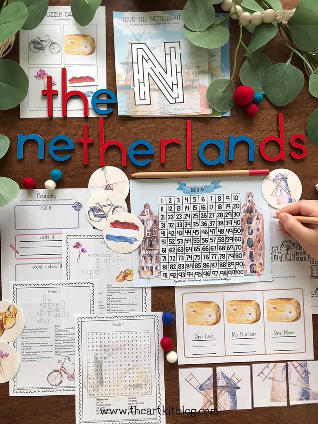 The Netherlands Unit Study, Educational Learning Pack Printable ...