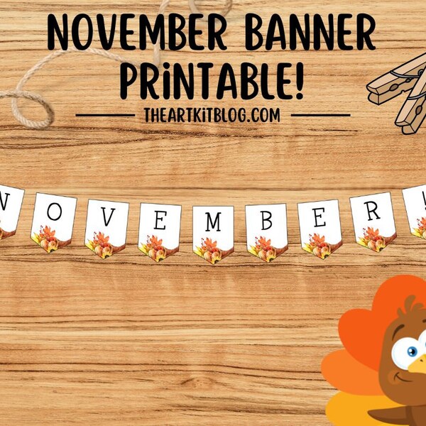 November Banners - Etsy