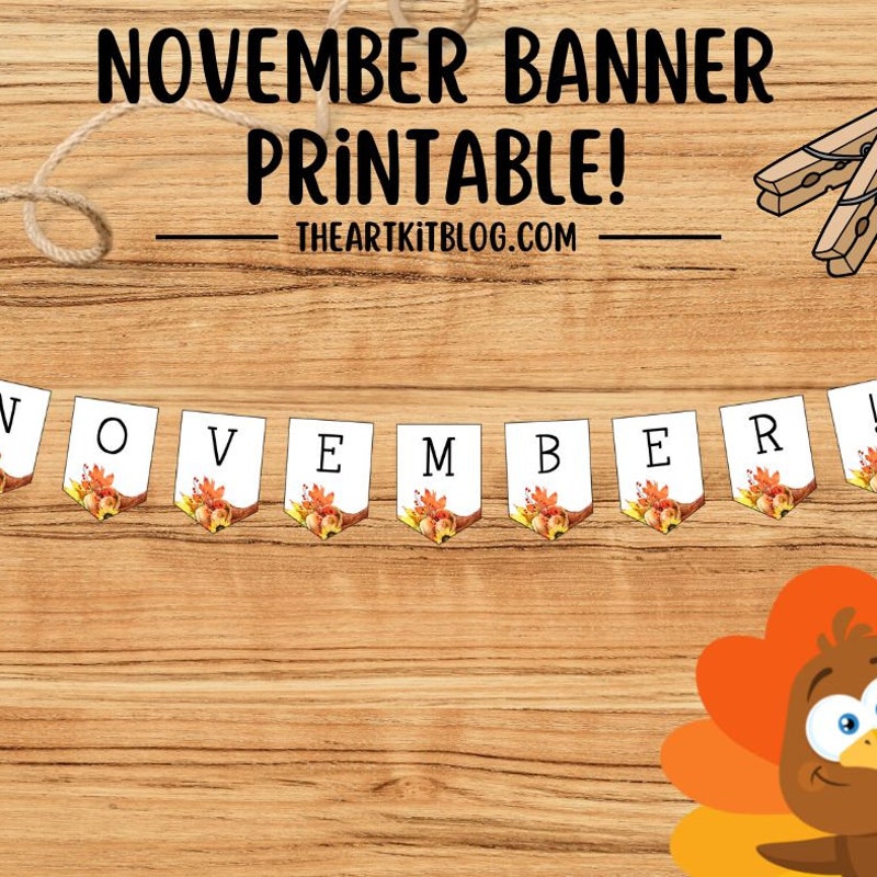 November Banners - Etsy