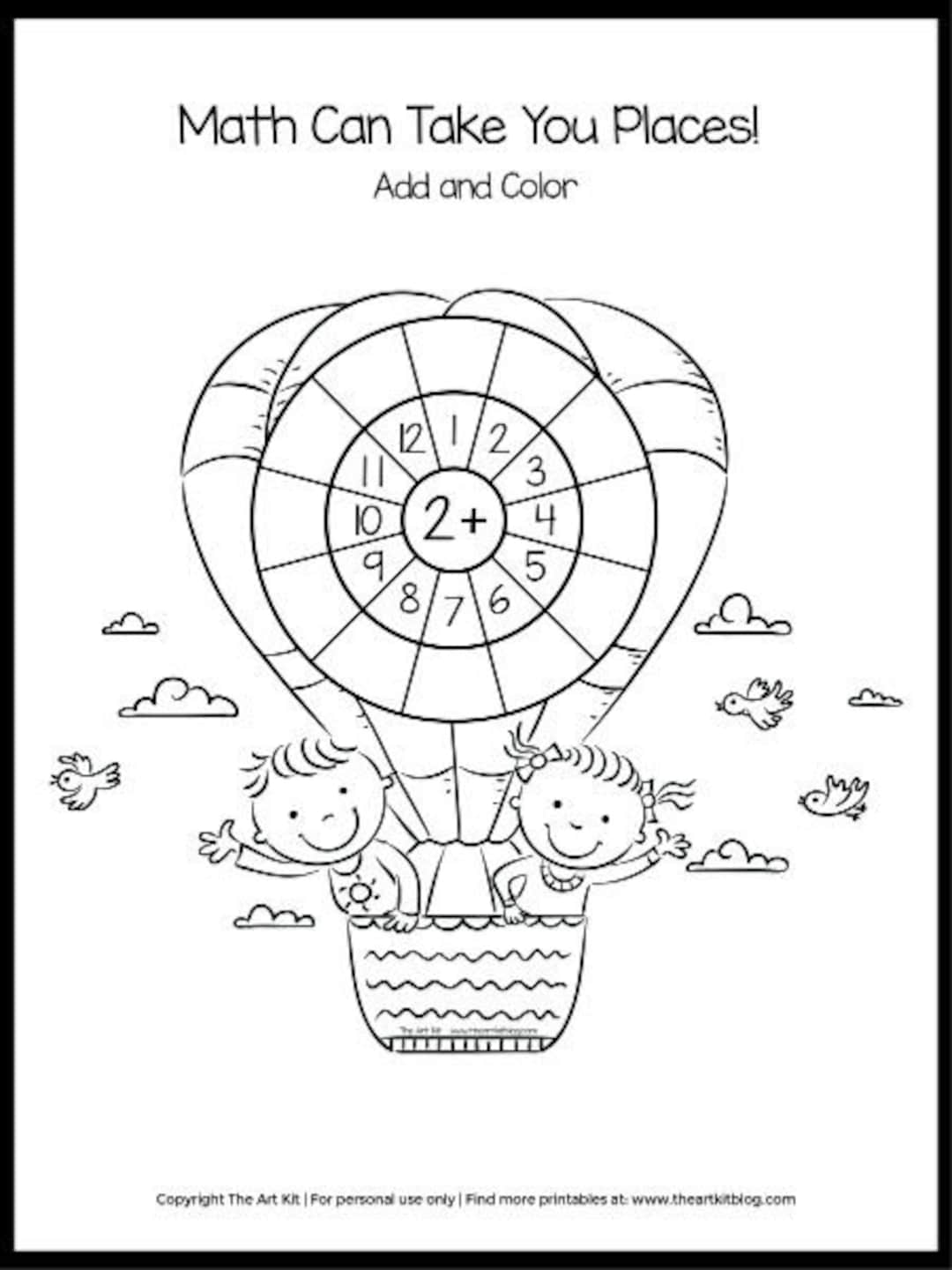 Printable Number 12 Coloring Pages