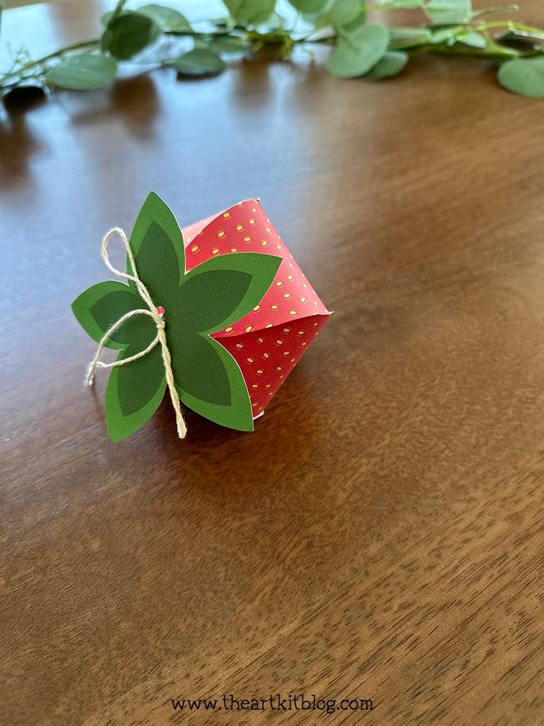 DIY Paper Box Strawberry PRINTABLE, Strawberry Treat Box, Party ...