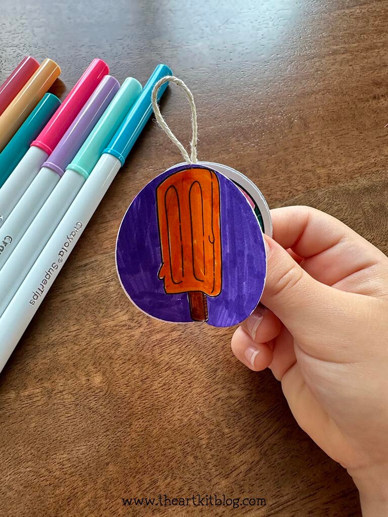 Summer Coloring Page, Summer Paper Craft, 3D Paper Craft for Kids and ...