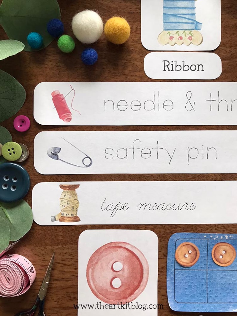 Sewing Printables Kids Learning Activities PDF Download - Etsy