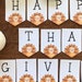 Happy Thanksgiving Banner Printable, November Wall Art, Fall Printable ...