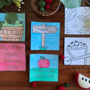 Mini Apple Coloring Book, Mini Apple Coloring Pages, Apple Coloring ...