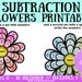 Waldorf SUBTRACTION Flower Printable, Math Wheels 0-10, WATERCOLOR ...