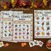 Fall Leaves Bingo, Bingo Game Printable, Fall Printables, Autumn ...