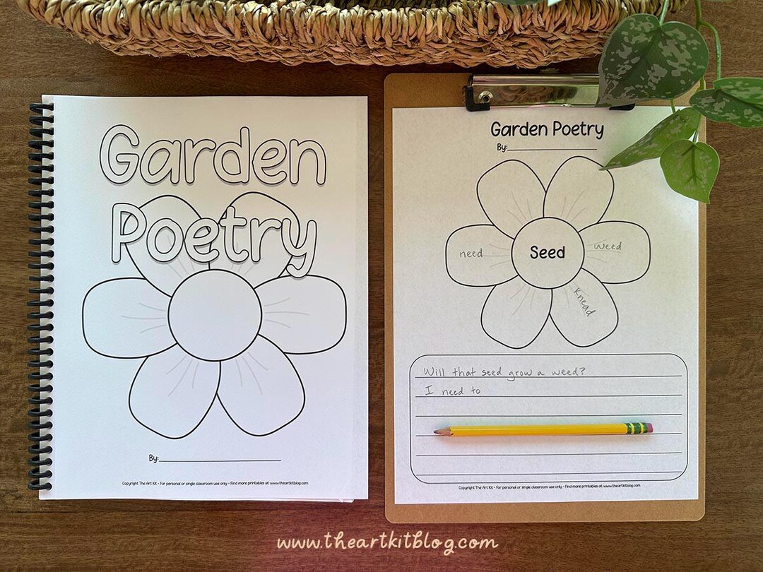 Garden Poetry Starters, Garden Poetry Pages, Spring Poems Worksheets ...