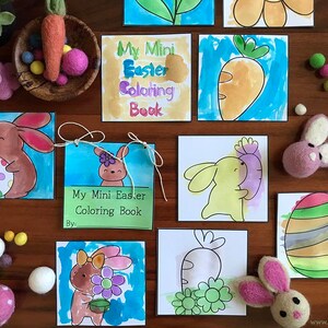 Mini Coloring Book, Mini Coloring Pages, Easter Coloring Pages, Easter ...