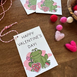 Valentine's Day Gift Tags, Frog Printables, for Kids or Adults ...