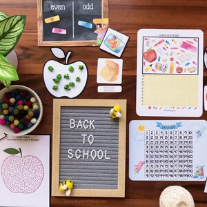 School Bundle Printables for Kids, Toddler Montessori Learning, Busy ...