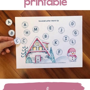 Alphabet Printable for Kids, Matching Letters, Uppercase Lowercase ...
