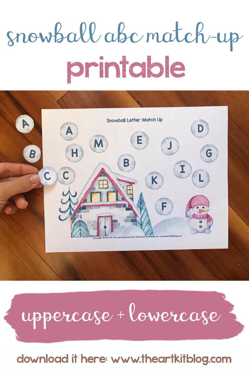 Alphabet Printable for Kids, Matching Letters, Uppercase Lowercase ...