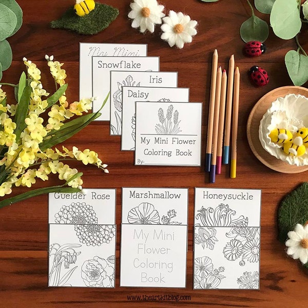 Mini Coloring Book - Etsy