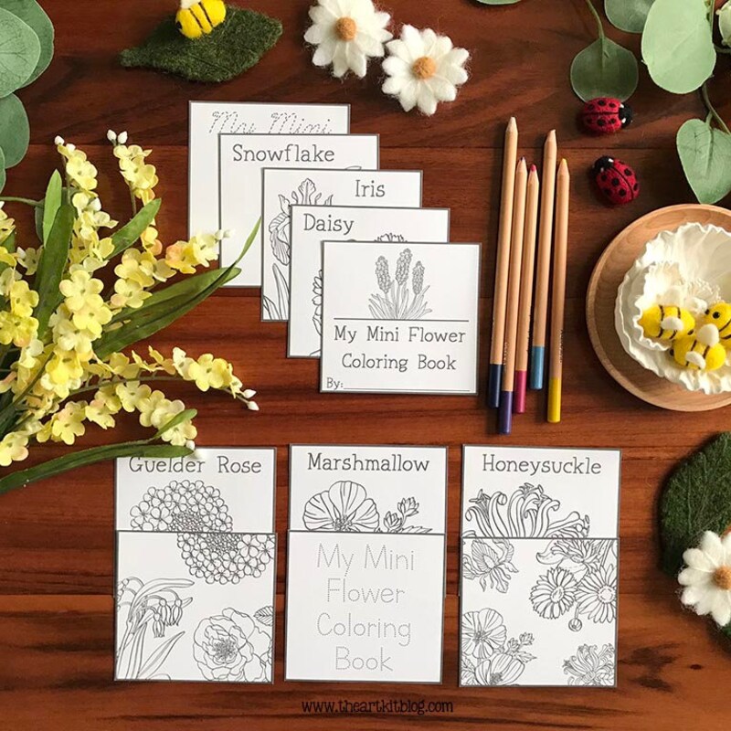 Mini Coloring Book - Etsy