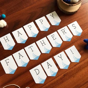 Happy Father's Day Printable Banner, Party Bunting, Dad Garland ...