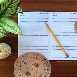 Cipher Wheel Printable for Kids, Spy Kit, Decoder Download, Spy Log ...