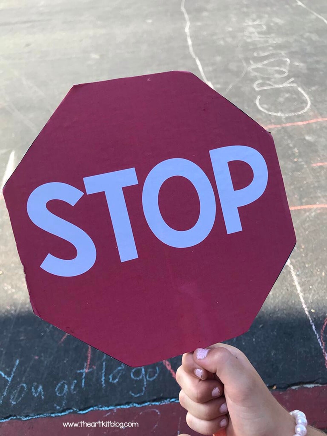 Stop Go Signs Printable, Practice Red Light Green Light, Kids ...