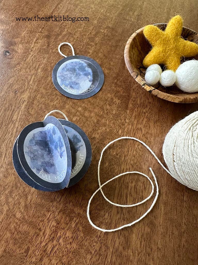 Moon Phase Paper Craft, Digital Download, Homeschool Printables, Easy ...