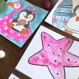 Mini Summer Coloring Book, Mini Summer Coloring Pages, Cute Coloring ...