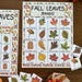 Fall Leaves Bingo, Bingo Game Printable, Fall Printables, Autumn ...