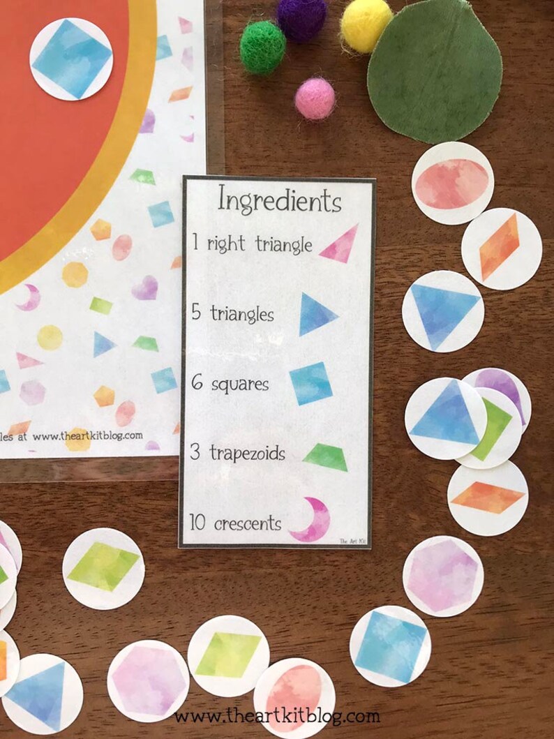 Shape Pizza Printable Activity for Kids, Busy Book, Busy Binder ...