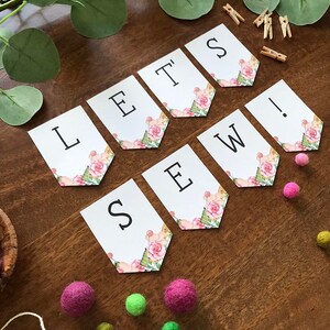 Sewing Banner, Let's Sew Sewing Banner Printable for Kids and Adults ...