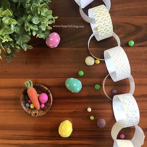 Cute Easter Paper Chains, Paper Craft, Easter Printable, Spring Craft ...