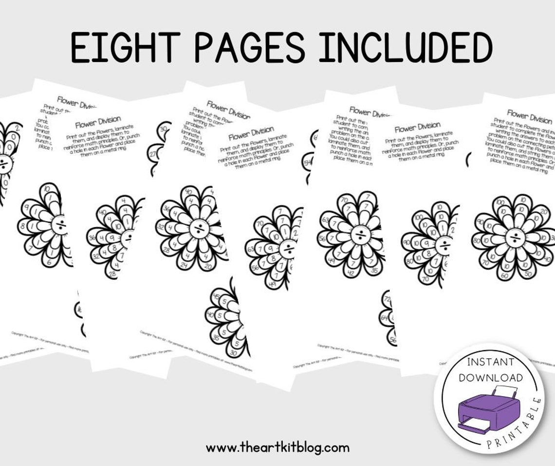 Division Worksheets, Math Wheel, Waldorf Math, Smaller Waldorf DIVISION ...