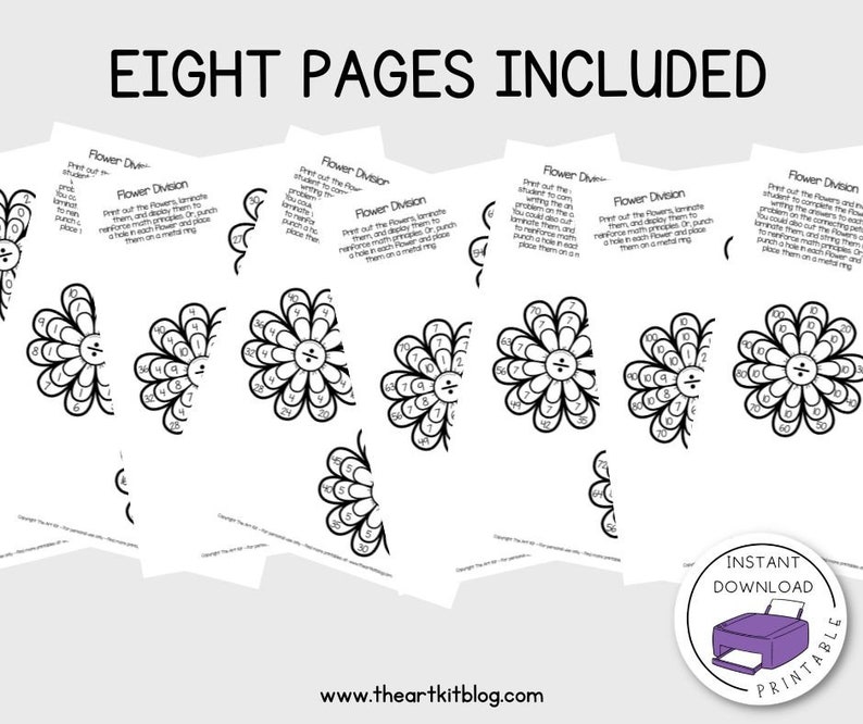 Division Worksheets, Math Wheel, Waldorf Math, Smaller Waldorf DIVISION ...