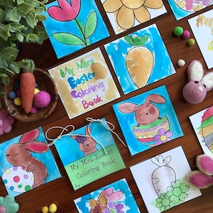 Mini Coloring Book, Mini Coloring Pages, Easter Coloring Pages, Easter ...