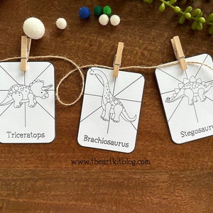 Dinosaur 3 Part Cards PDF, Montessori Nomenclature Cards, Classroom ...