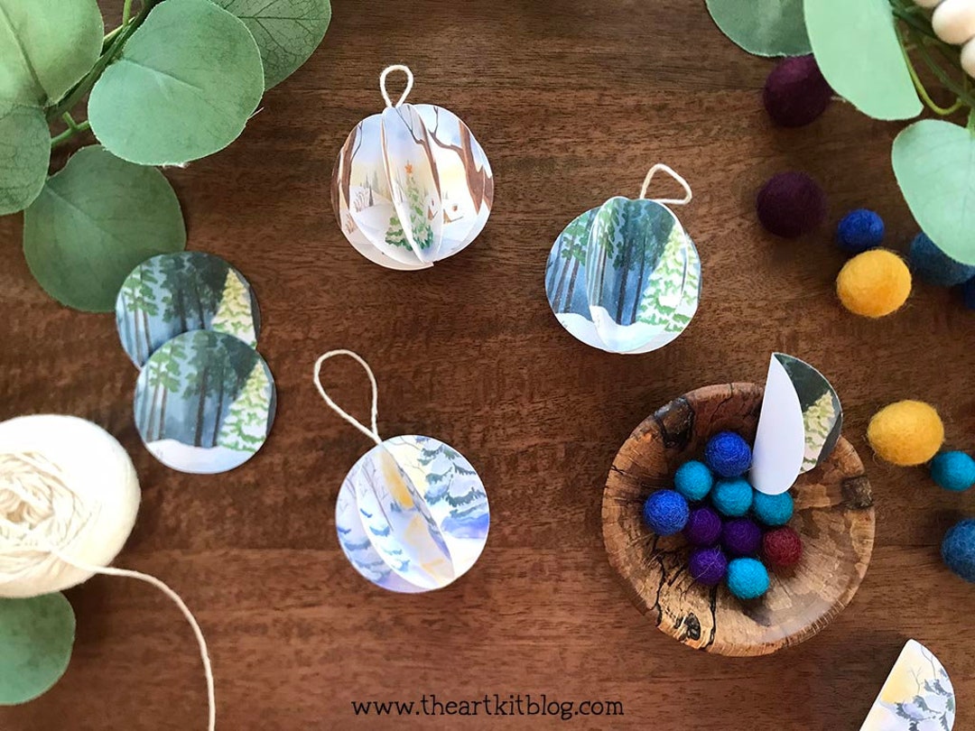 Christmas Ornaments / Decorations 3D Paper Craft for Kids and Adults ...