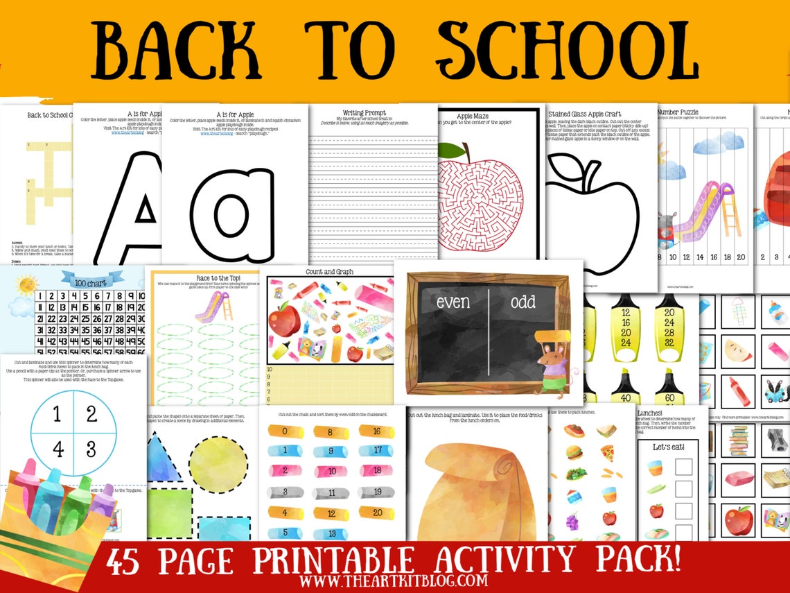 School Bundle Printables for Kids Toddler Montessori - Etsy