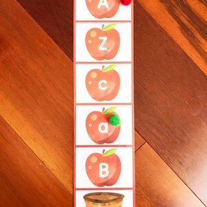 Letter Recognition Activity, Apple Printable, Preschool Activities, Pre ...
