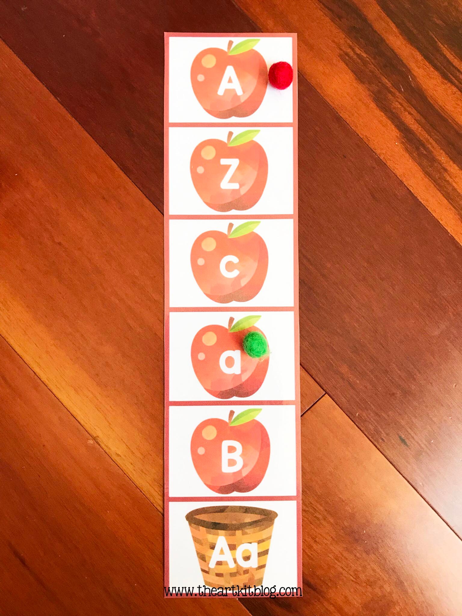 Letter Recognition Activity, Apple Printable, Preschool Activities, Pre ...