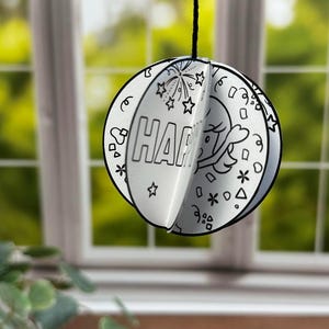 Happy New Year Paper Craft, Digital Download, Homeschool Printables ...