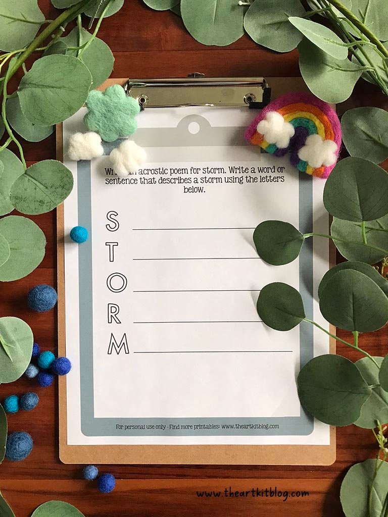 Printable Acrostic Poem Templates for May for Kids, Language Arts ...