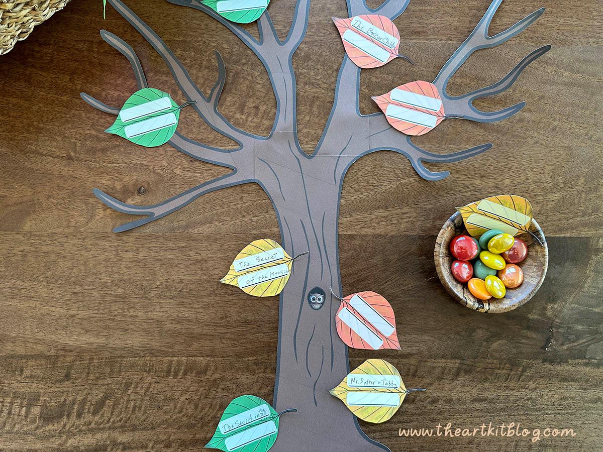 Fall Tree Reading Chart, Jumbo Reading Log, Fall Wall Art, Fall ...