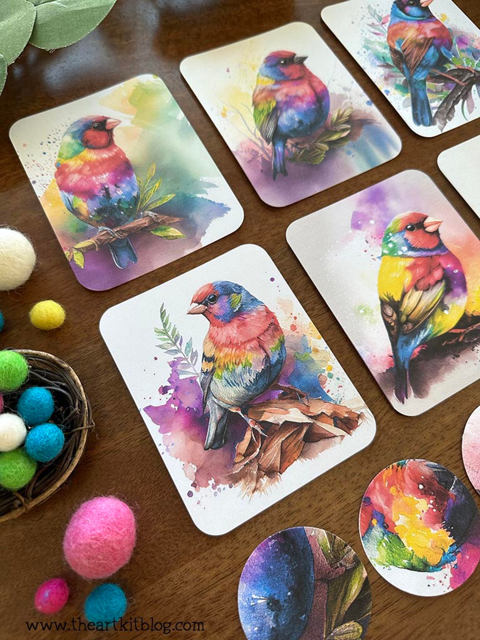 Rainbow Finch Bird Match Game Printable for Kids, PDF Download, Memory ...