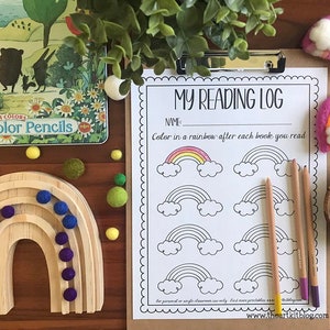 Coloring Pages Printable Reading Logs for Kids, Track Reading Progress ...