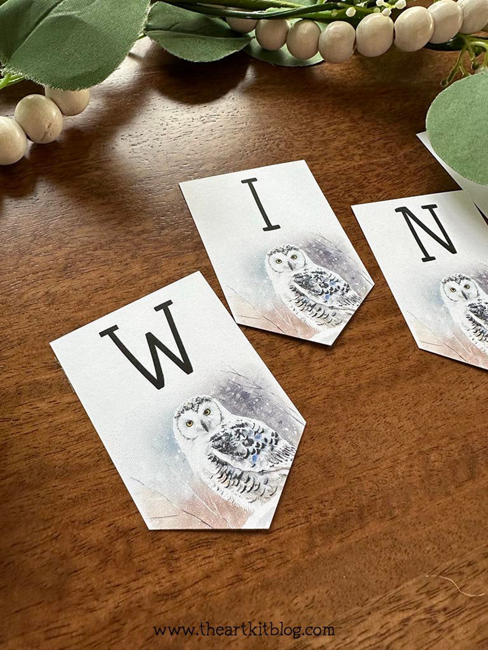 Winter Banner Printable With Snowy Owl, Instant Download - Etsy