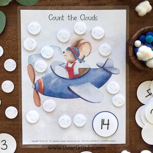 Count the Clouds Printable Activity for Kids, Busy Book, Busy Binder ...