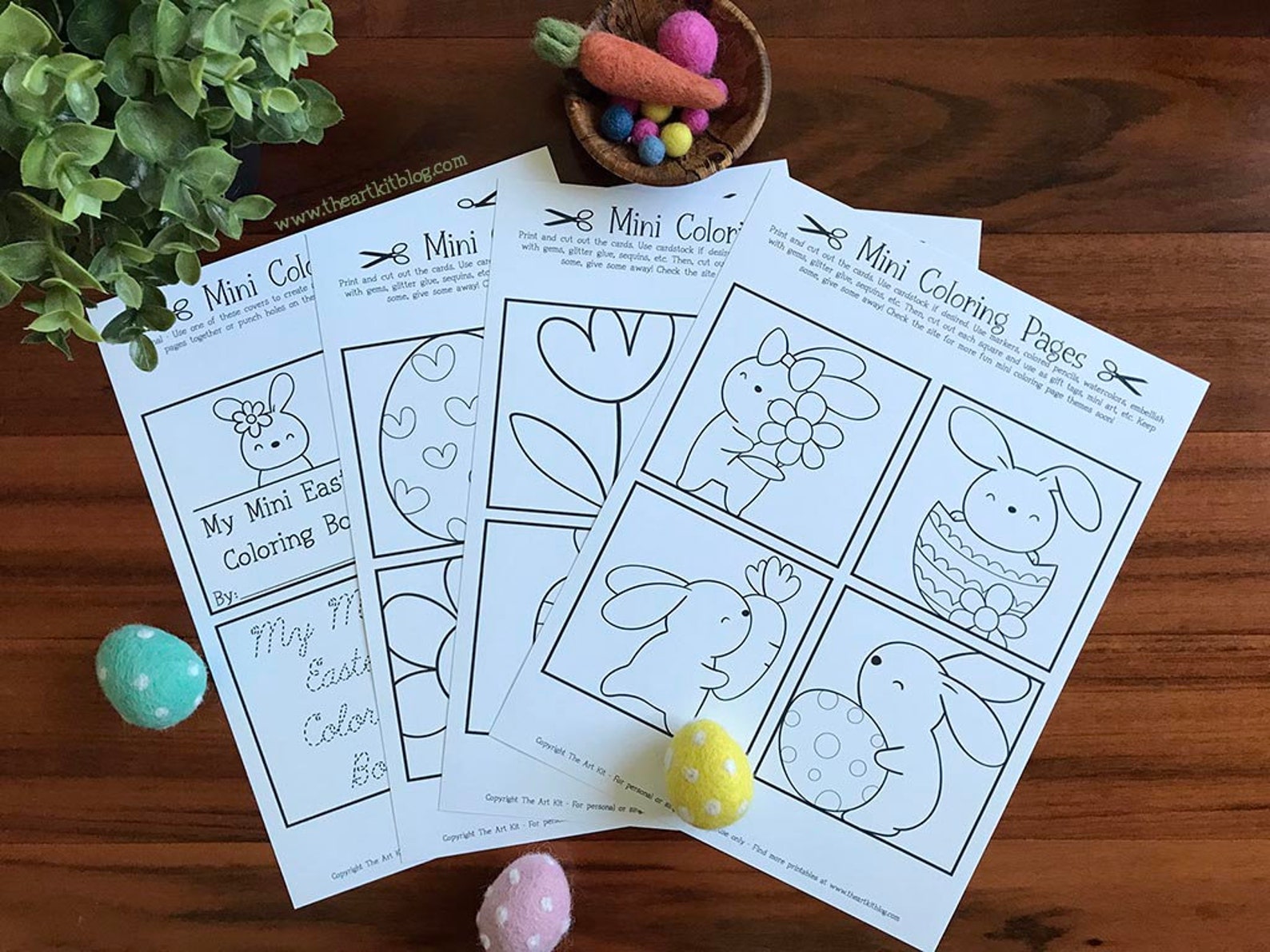 Mini Coloring Book, Mini Coloring Pages, Easter Coloring Pages, Easter ...