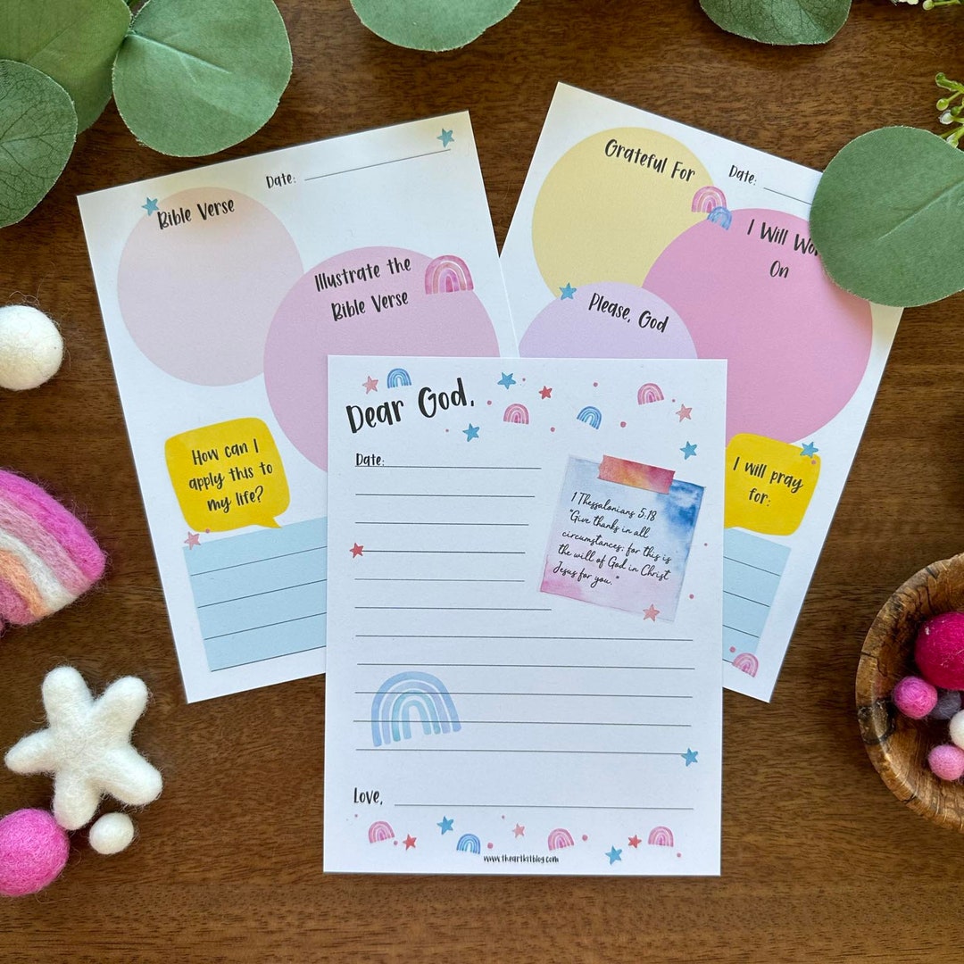 PRINTABLE Prayer Journals for Kids / Christian Devotional / Religious ...