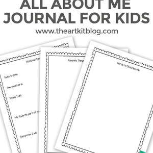 All About Me Journal for Kids - Printable - 40+ Pages of Fun Prompts ...