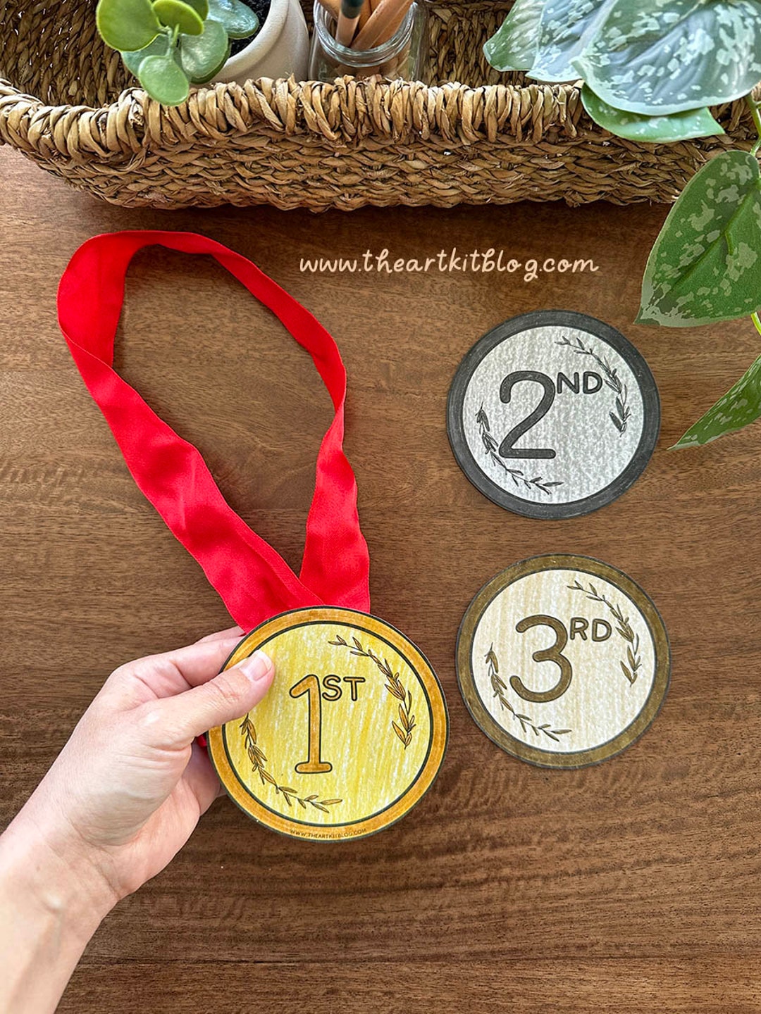 First Second Third Place Medals, Template Printable, Summer Games Craft, Imaginative Play ...