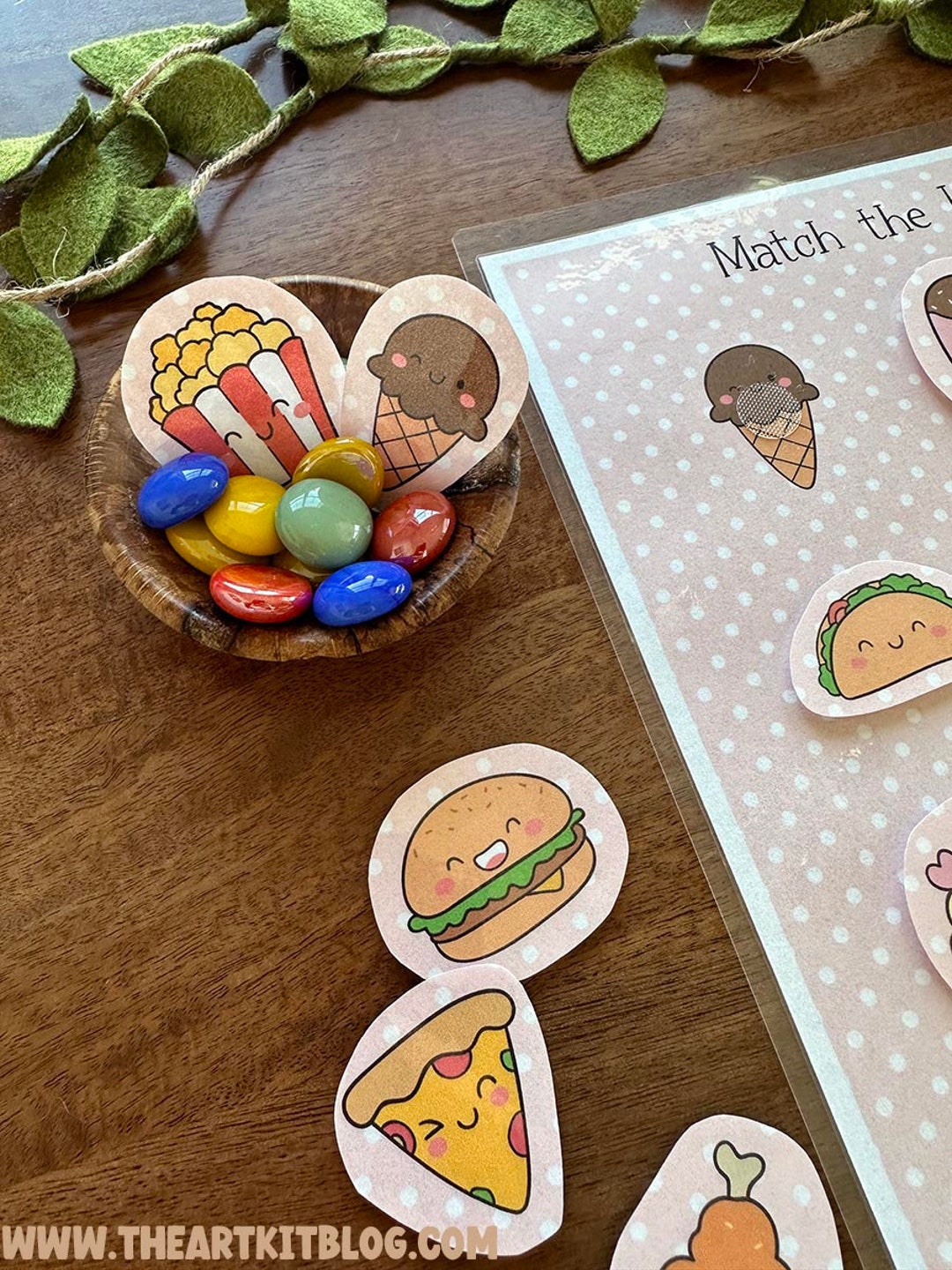 Food Busy Book Page, Memory Match Game Printable, Homeschool Printable ...