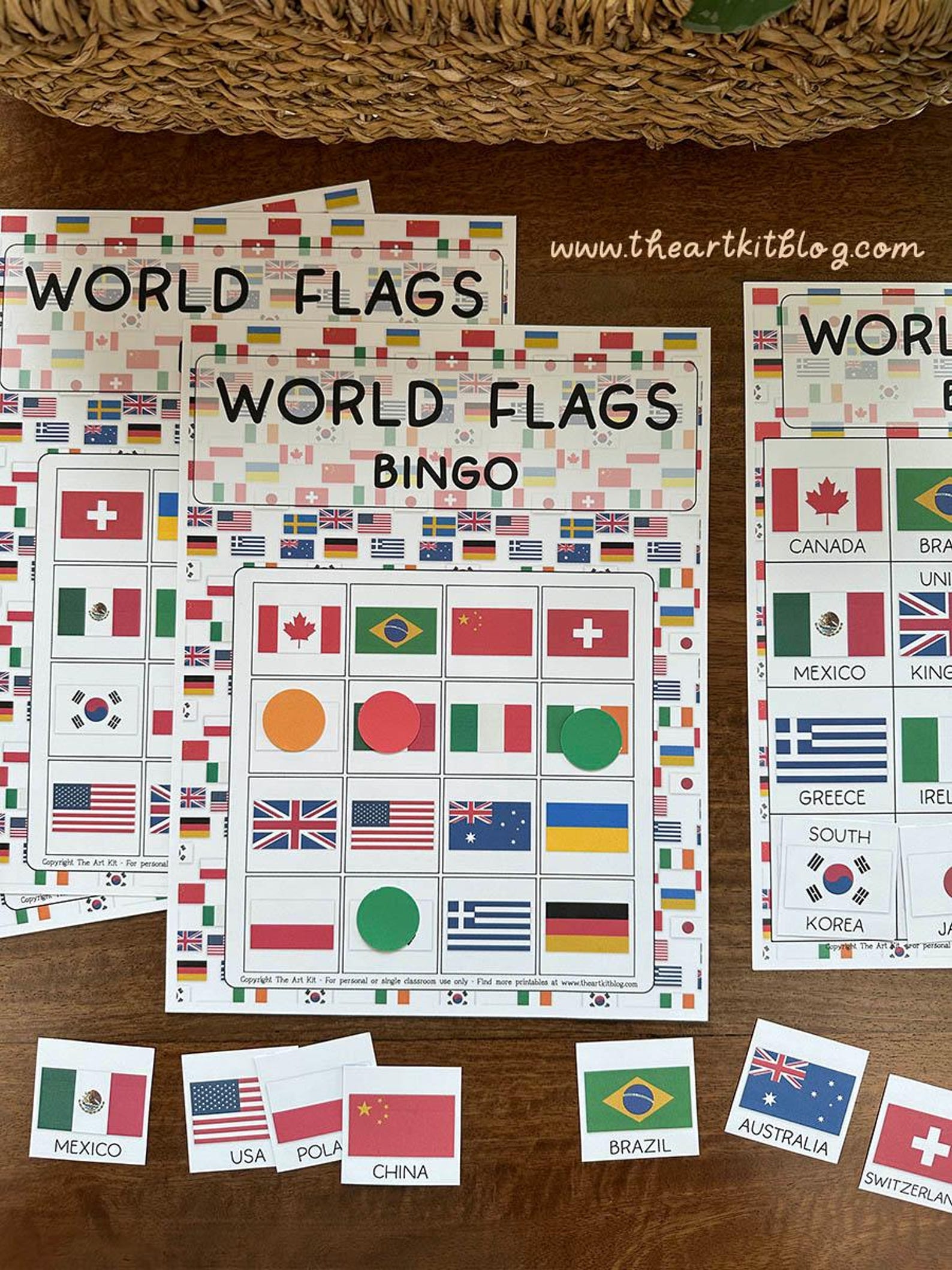 Flags of the World Bingo, Bingo Game Printable, Summer Games PDF, World ...