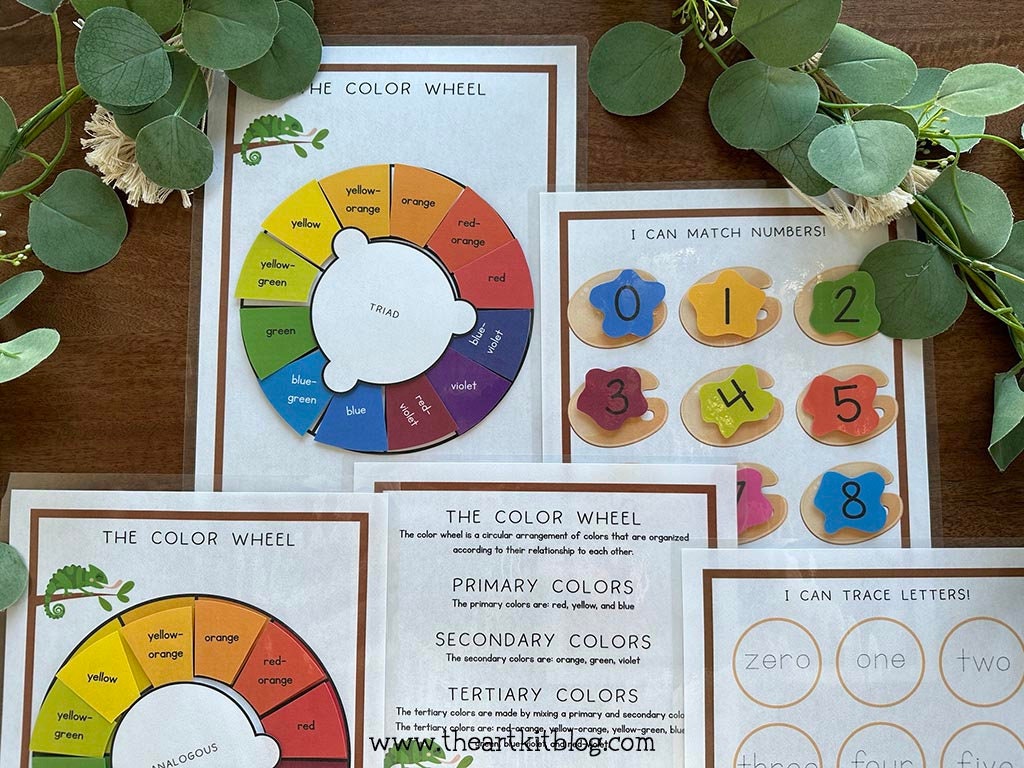 Color Busy Book, Color Wheels for Kids, Printable Color Bundle ...